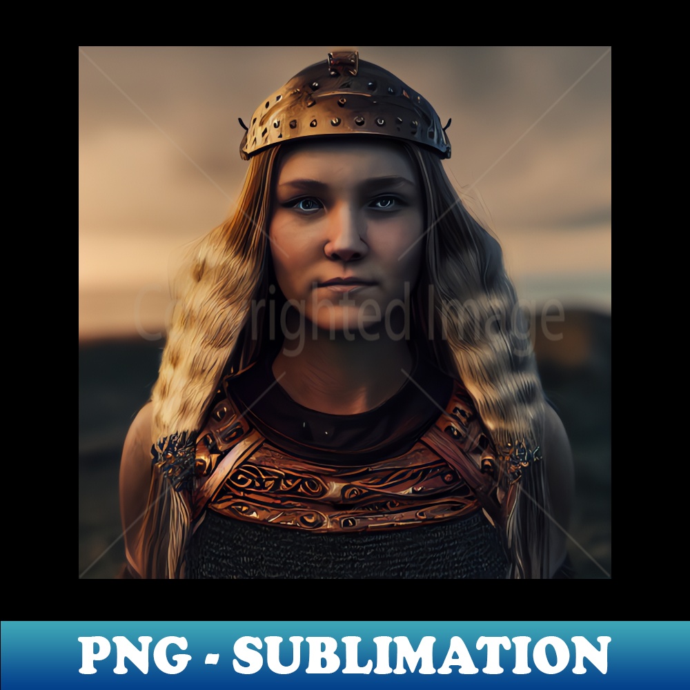Viking Shield Maiden - Retro PNG Sublimation Digital Downloa - Inspire ...