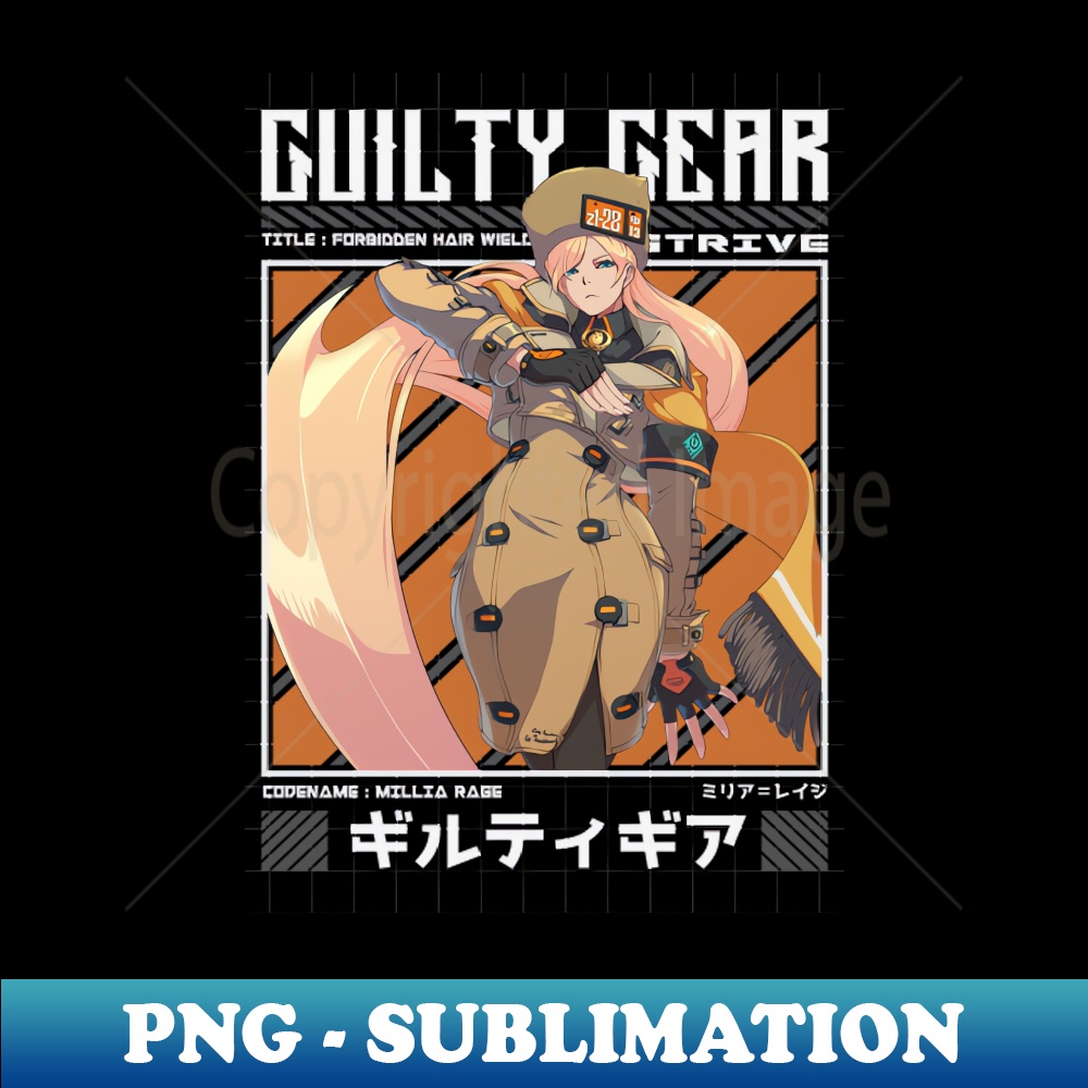 Millia Rage - Guilty Gear Strive - Creative Sublimation PNG - Inspire Uplift