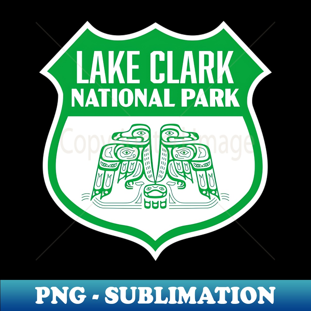 Lake Clark National Park Retro Bird Shield Green - Stylish S | Inspire ...