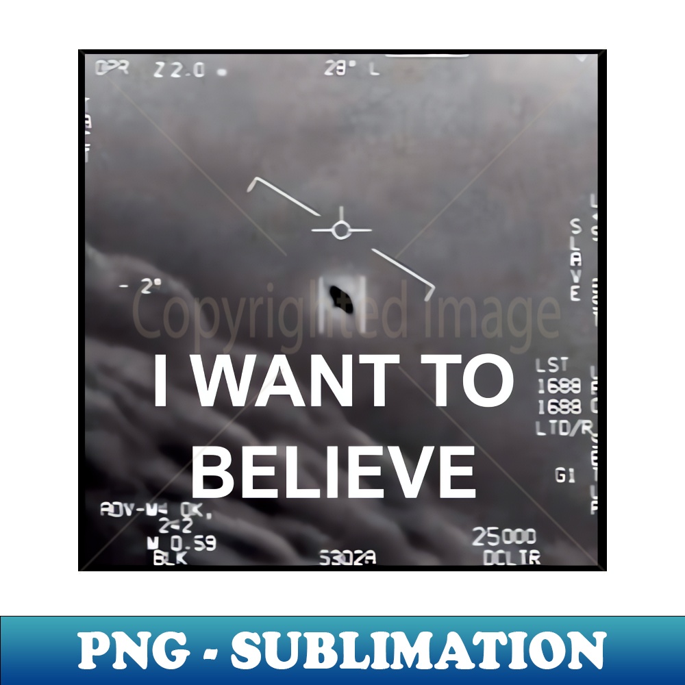 I Want to Believe Target Lock - PNG Transparent Digital Down | Inspire ...