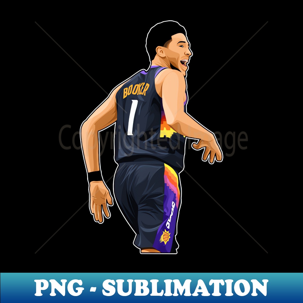 Devin Booker 1 Celebrate The Games - PNG Transparent Sublima - Inspire ...