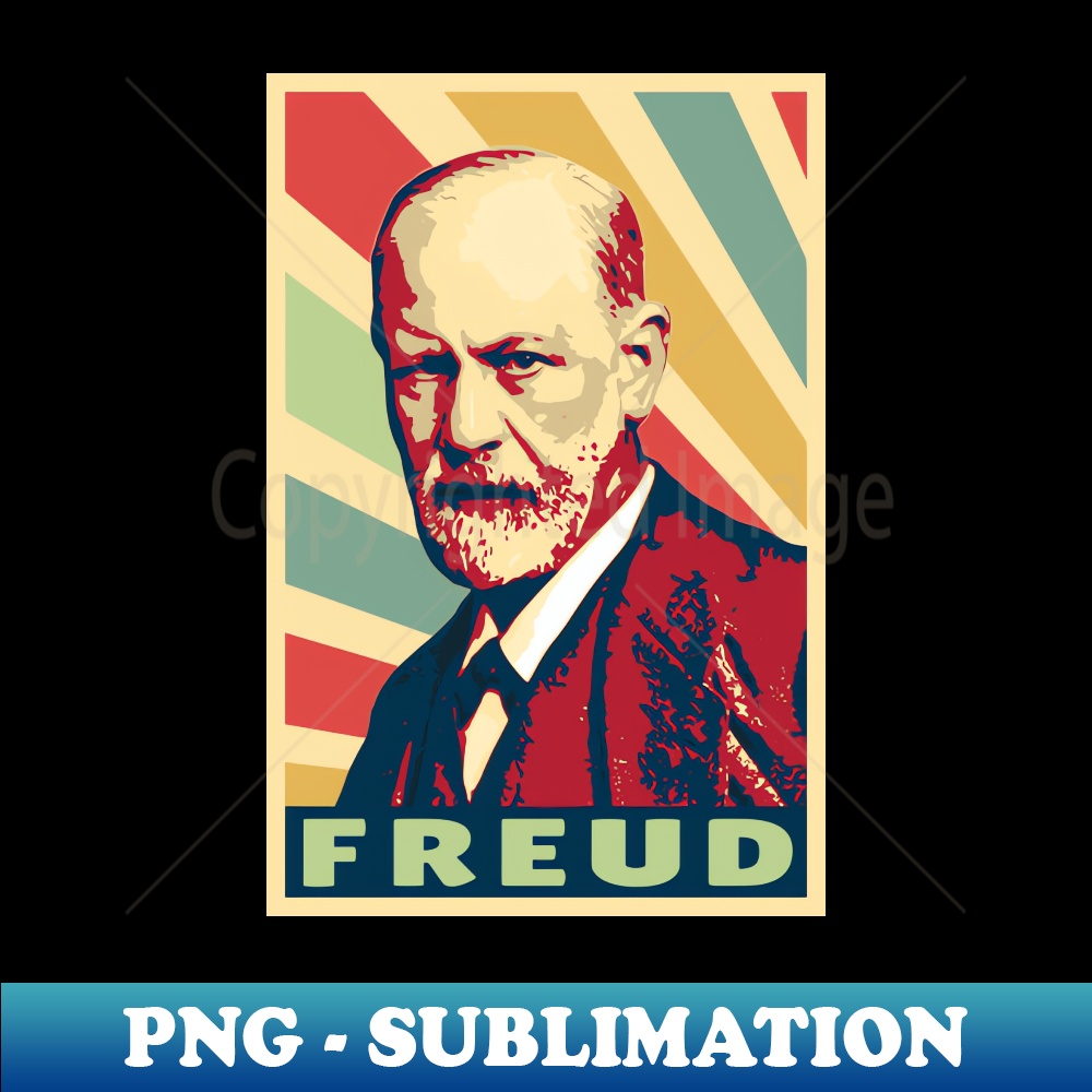 Sigmund Freud Vintage Colors - Elegant Sublimation PNG Downl | Inspire ...