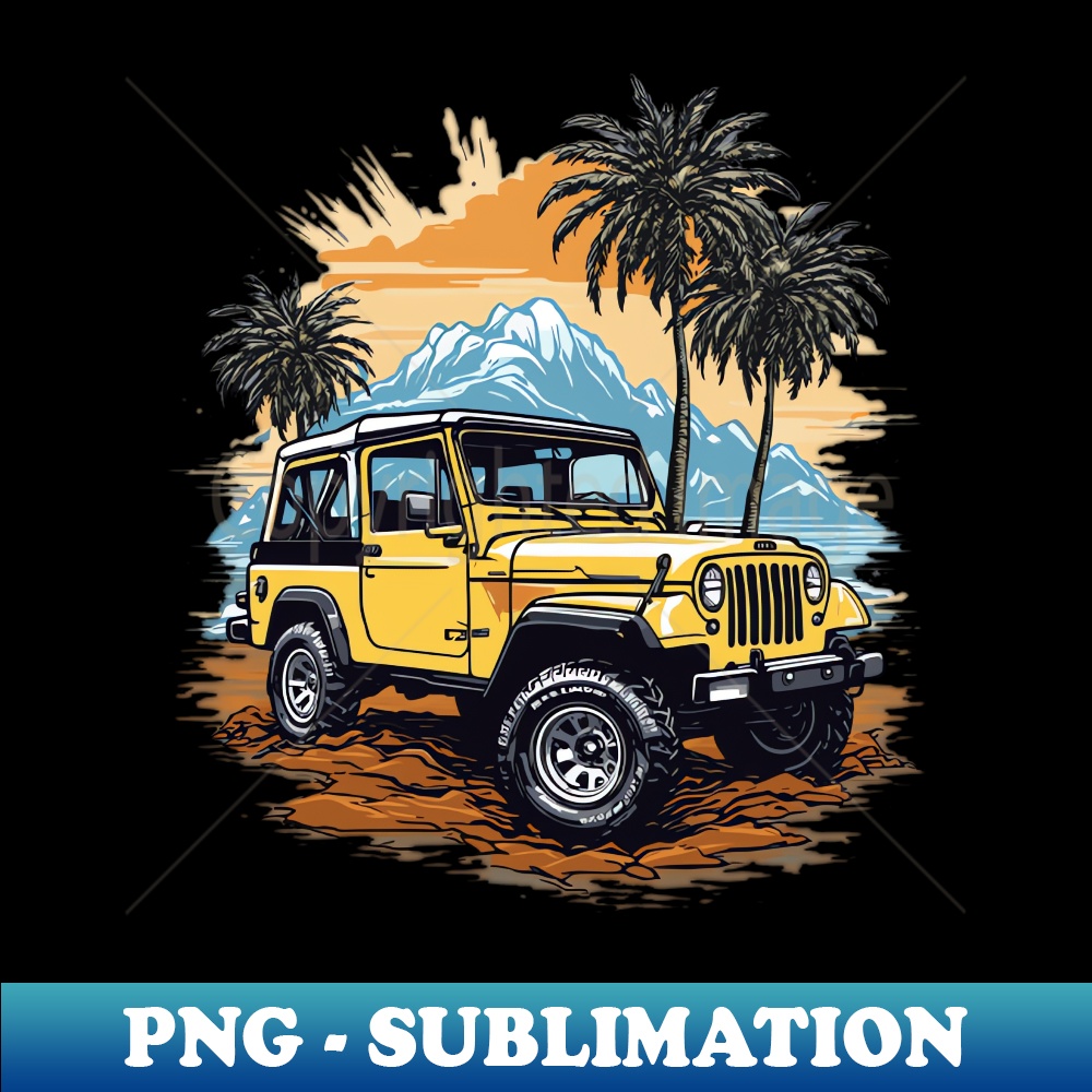 4x4 Offroad Jeep - Sublimation-Ready PNG File - Unleash Your | Inspire ...