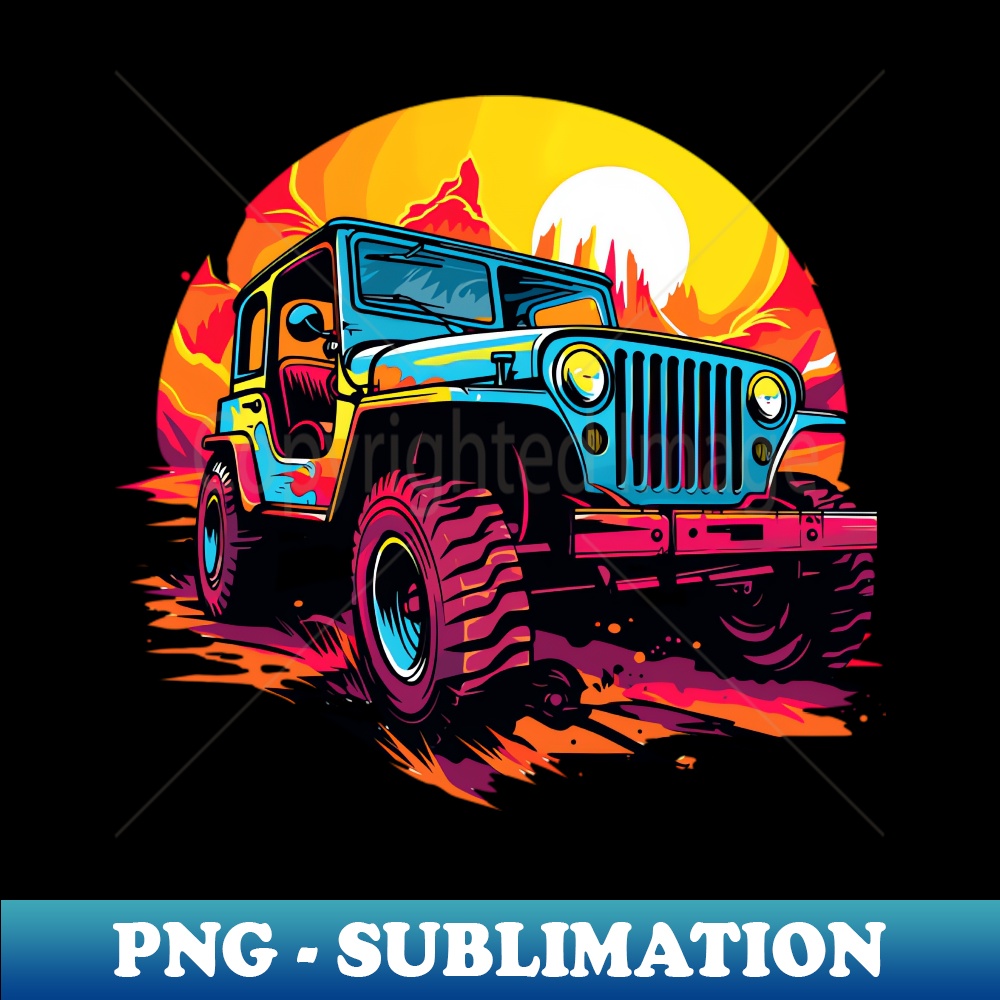 Willys Jeep - Instant PNG Sublimation Download - Fashionable - Inspire ...
