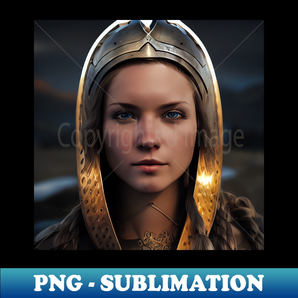 Viking Shield Maiden - Decorative Sublimation PNG File - Ins | Inspire Uplift
