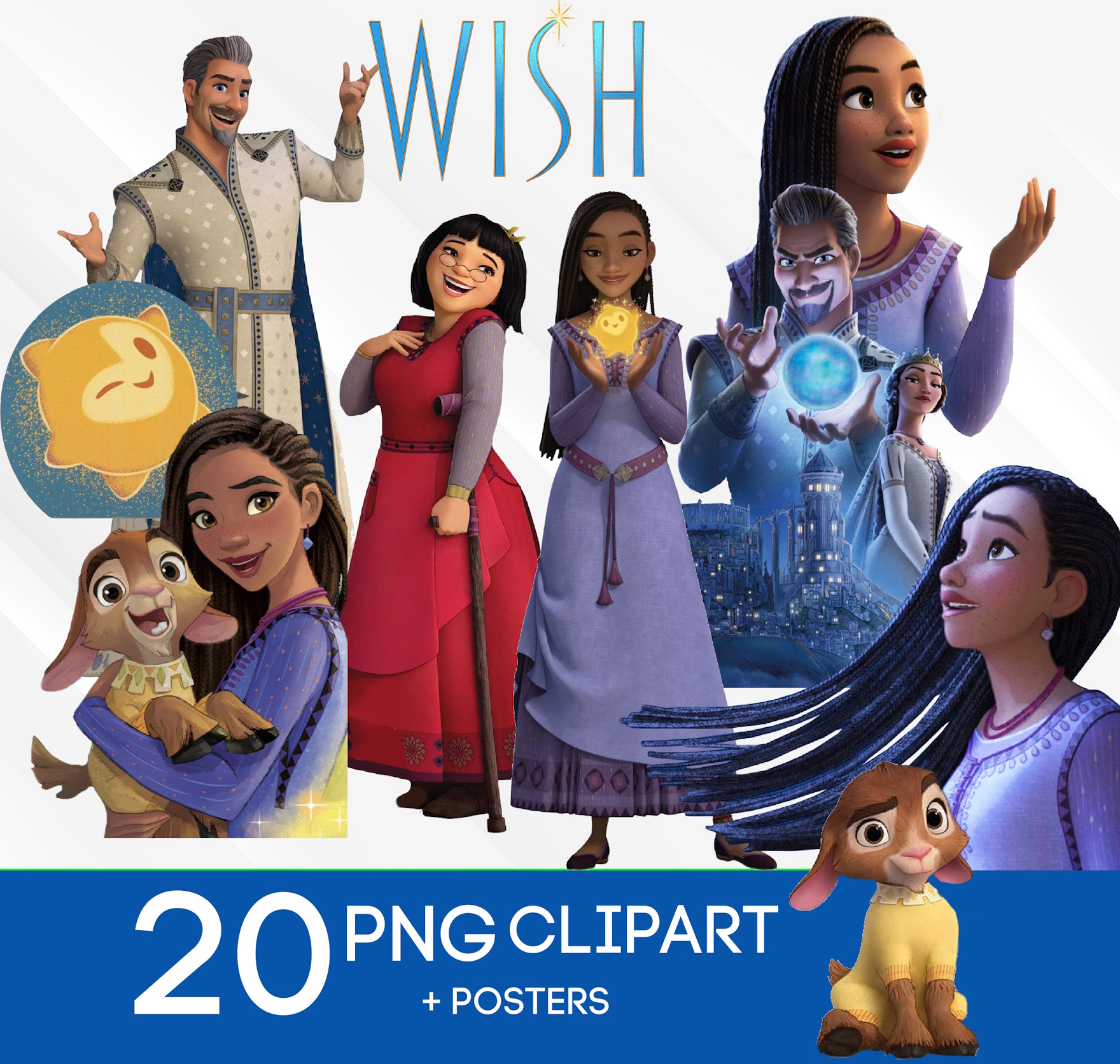 Disney Wish PNG Clipart Bundle | Inspire Uplift