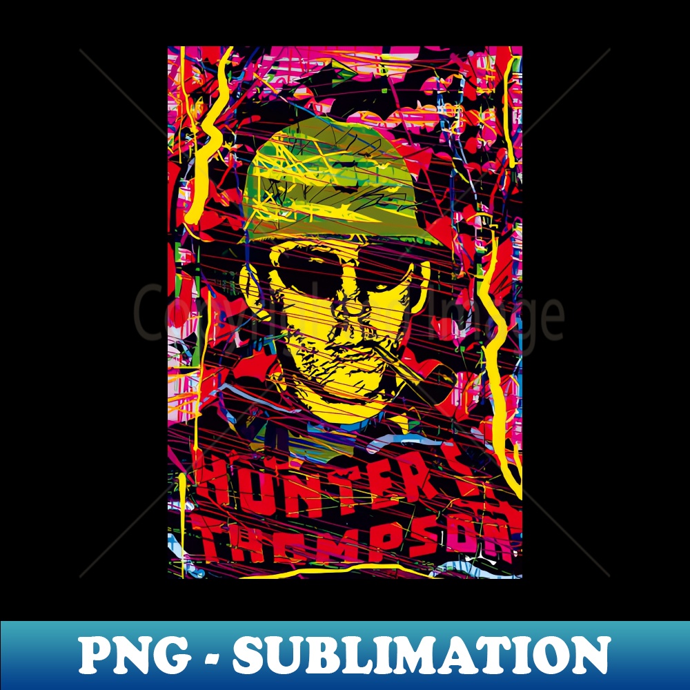 Hunter S Thompson - Colors - Signature Sublimation PNG File | Inspire ...