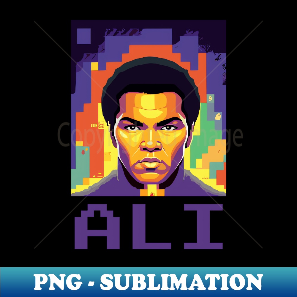 Pixel Art Boxing Legend - Modern Sublimation PNG File - Brin | Inspire ...