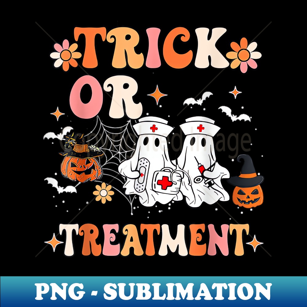 Trick Or Treatment Cute Ghost Paramedic Halloween Nurse Gift | Inspire ...