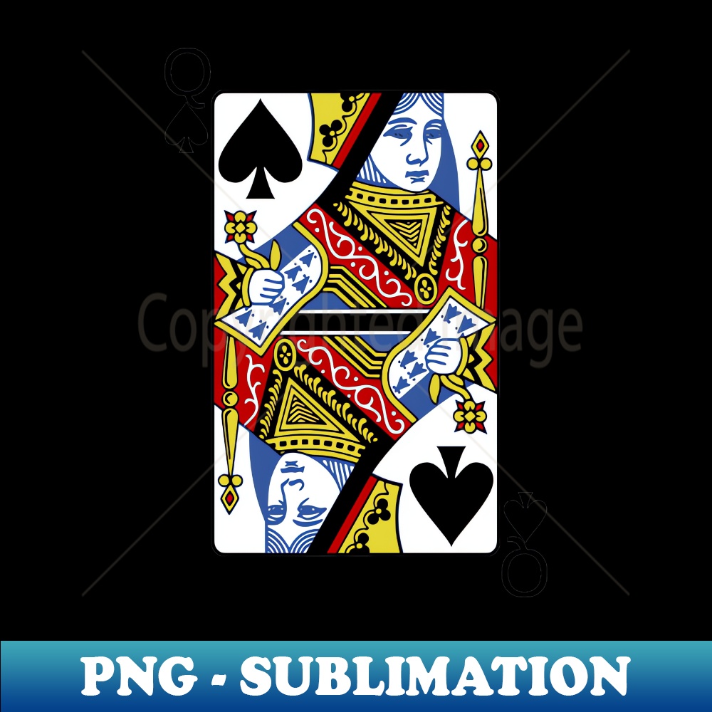 Queen of Spades Royal Flush Deck of Cards Playing Card - Vin | Inspire ...