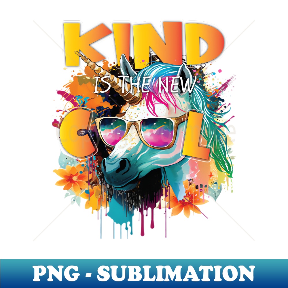 Cute Kind Is The New Cool Friendship Be Kind Unicorn Fantasy - Inspire ...