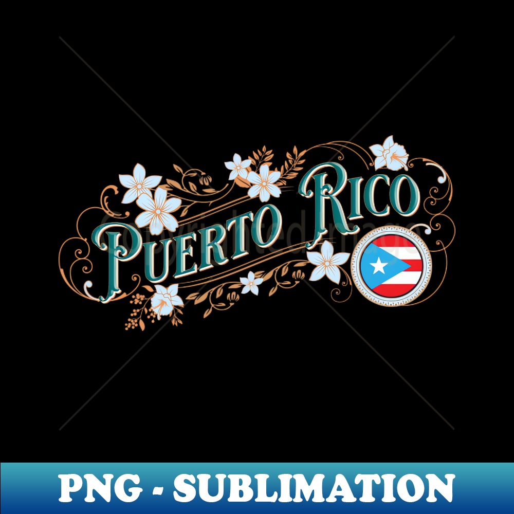 Puerto Rico Classic Vintage Sign - PNG Transparent Sublimati | Inspire ...