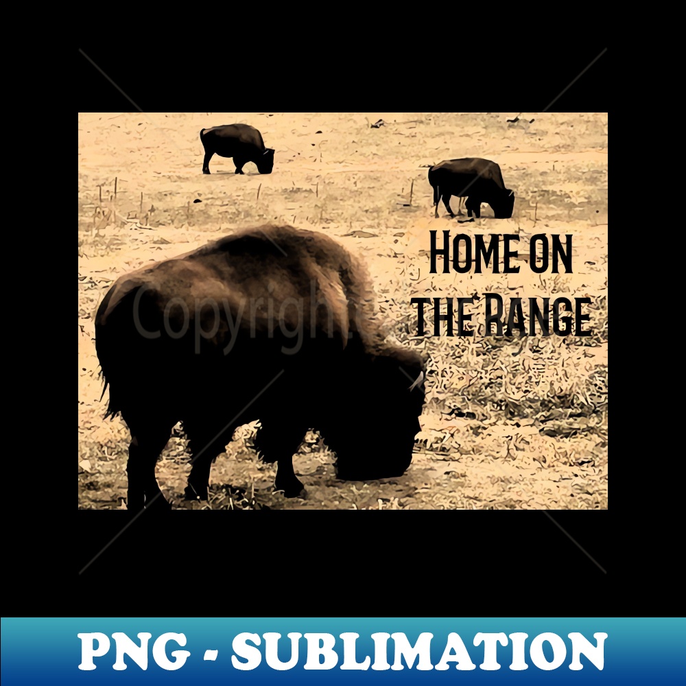 Bison Home on the Range - Modern Sublimation PNG File - Boos | Inspire ...