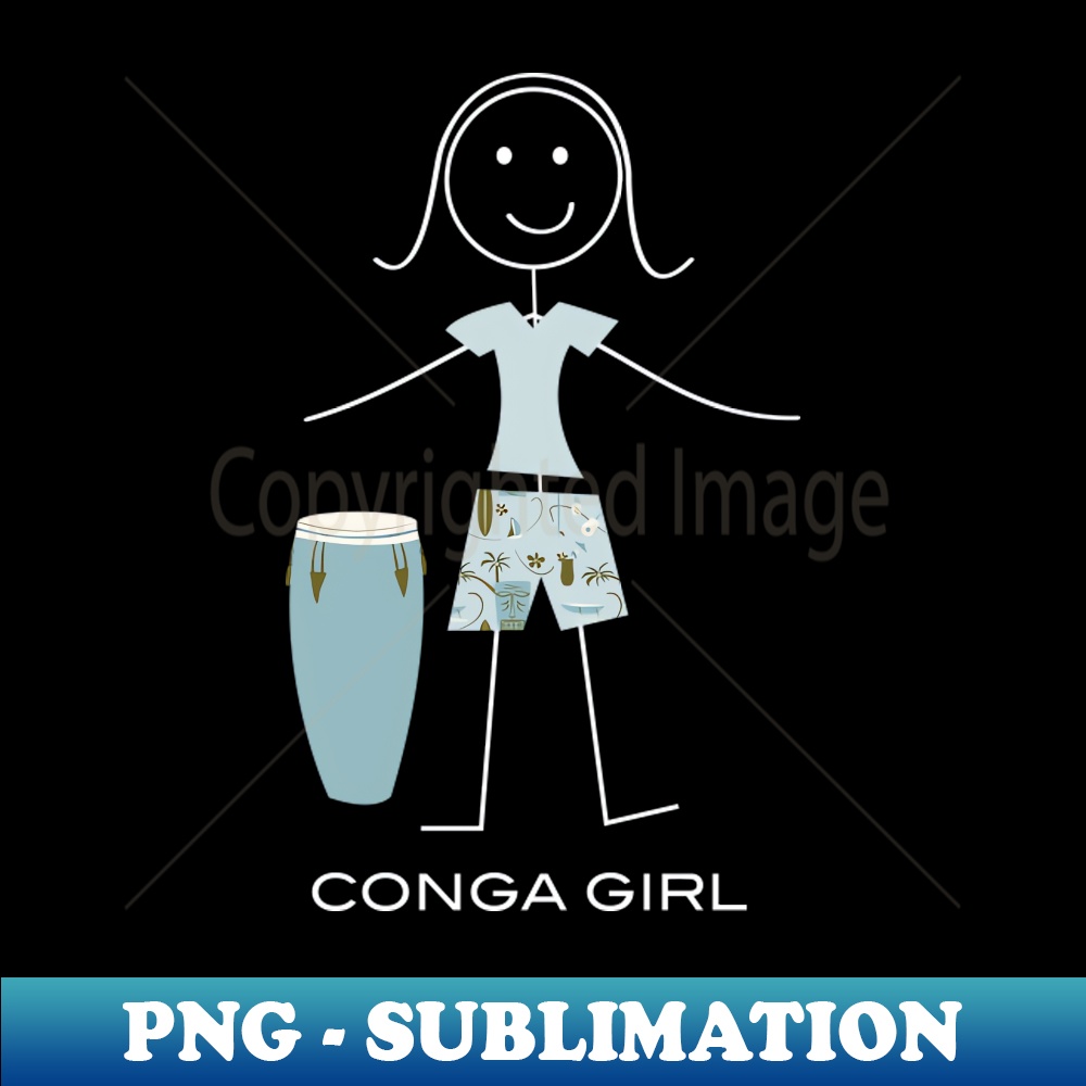 Funny Womens Conga Player - Special Edition Sublimation PNG | Inspire ...