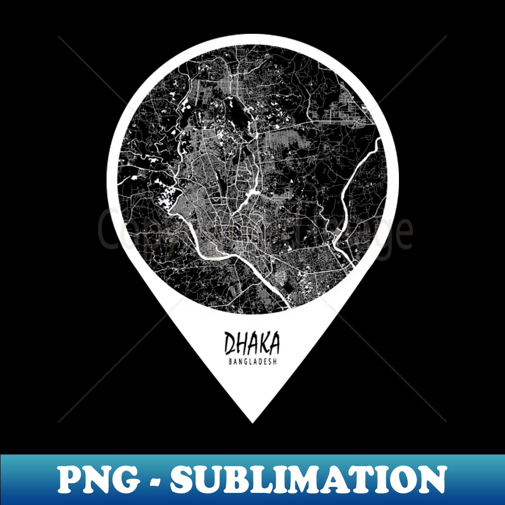 Dhaka Bangladesh City Map - Travel Pin - High-Quality PNG Su | Inspire ...