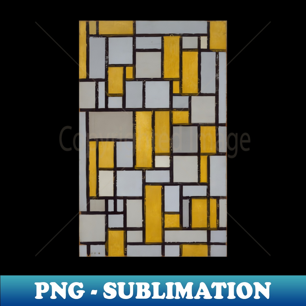 Piet Mondrian- Composition with Grid 1 - Abstract Art Pionee - Inspire ...