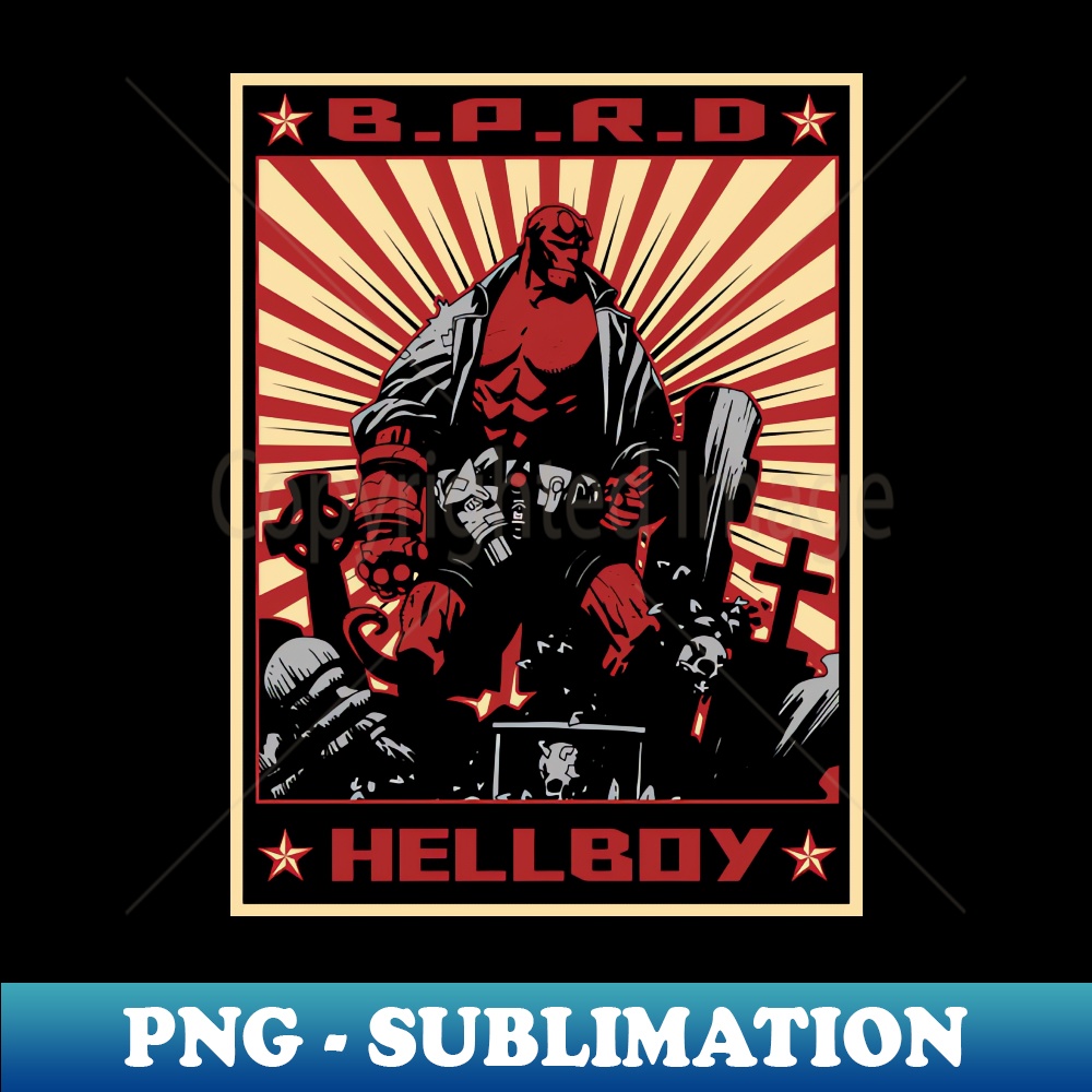 HELLBOY - Propaganda poster - Premium PNG Sublimation File - - Inspire ...