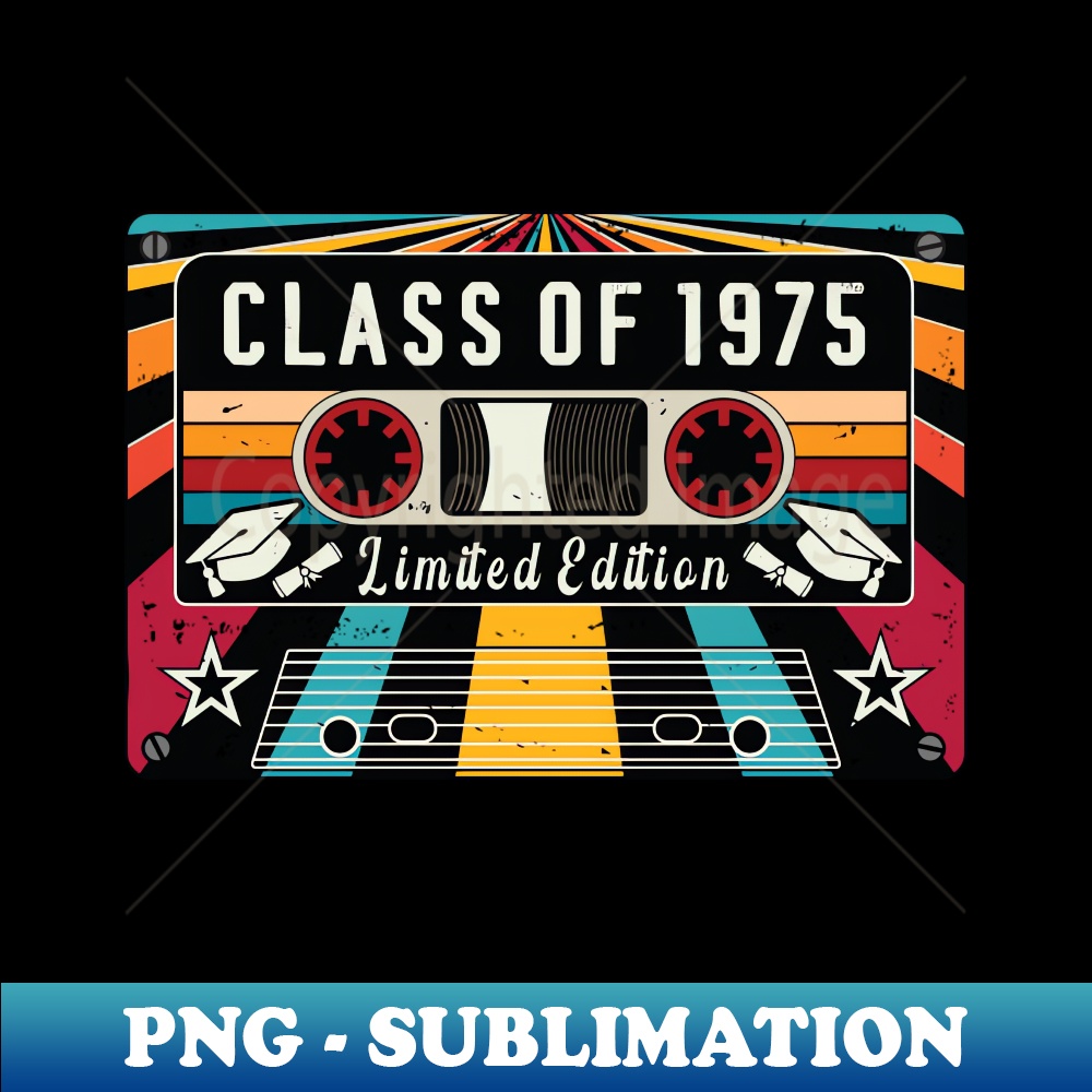 Retro Class of 1975 - PNG Transparent Sublimation Design - P | Inspire ...
