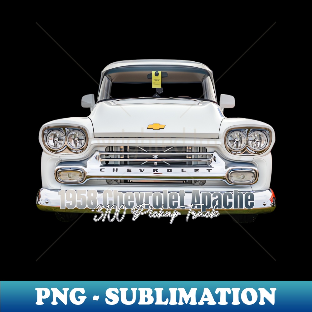 1958 Chevrolet Apache 3100 Pickup Truck - Exclusive PNG Subl | Inspire ...