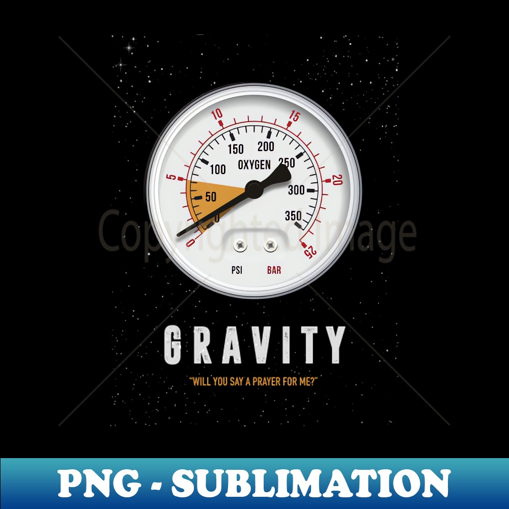 Gravity - Alternative Movie Poster - Sublimation-Ready PNG F | Inspire ...