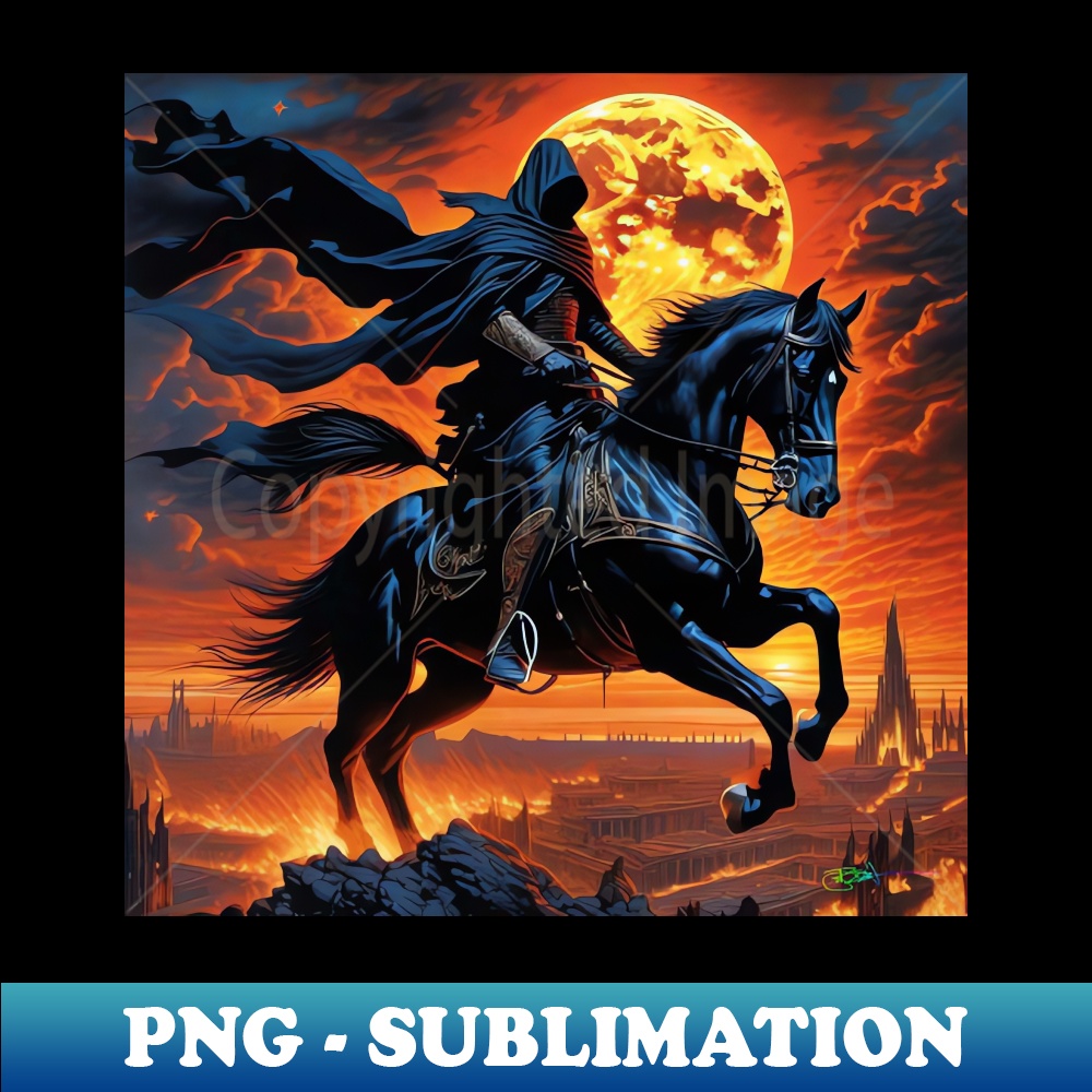 Apocalyptic Wraith Riders - Dark Fantasy Nightmare 130 - PNG | Inspire ...