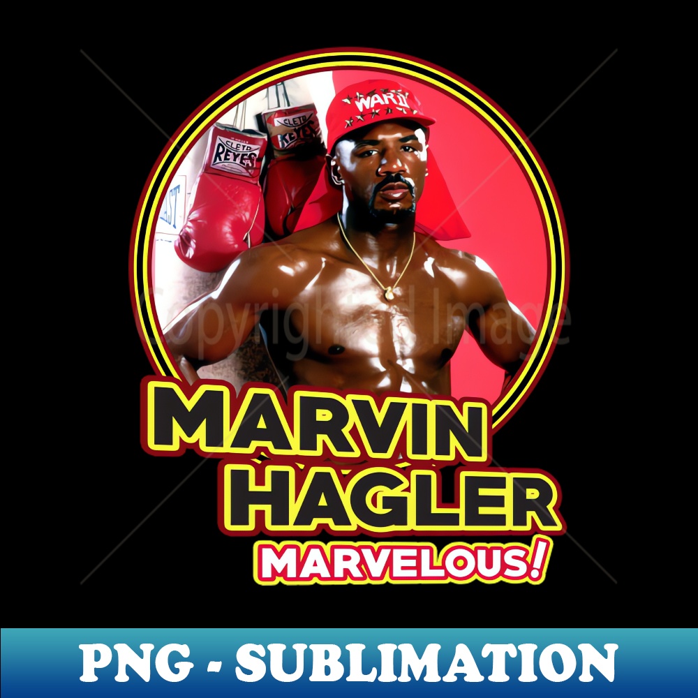 Marvin Hagler - Marvelous - PNG Transparent Sublimation File - Inspire ...
