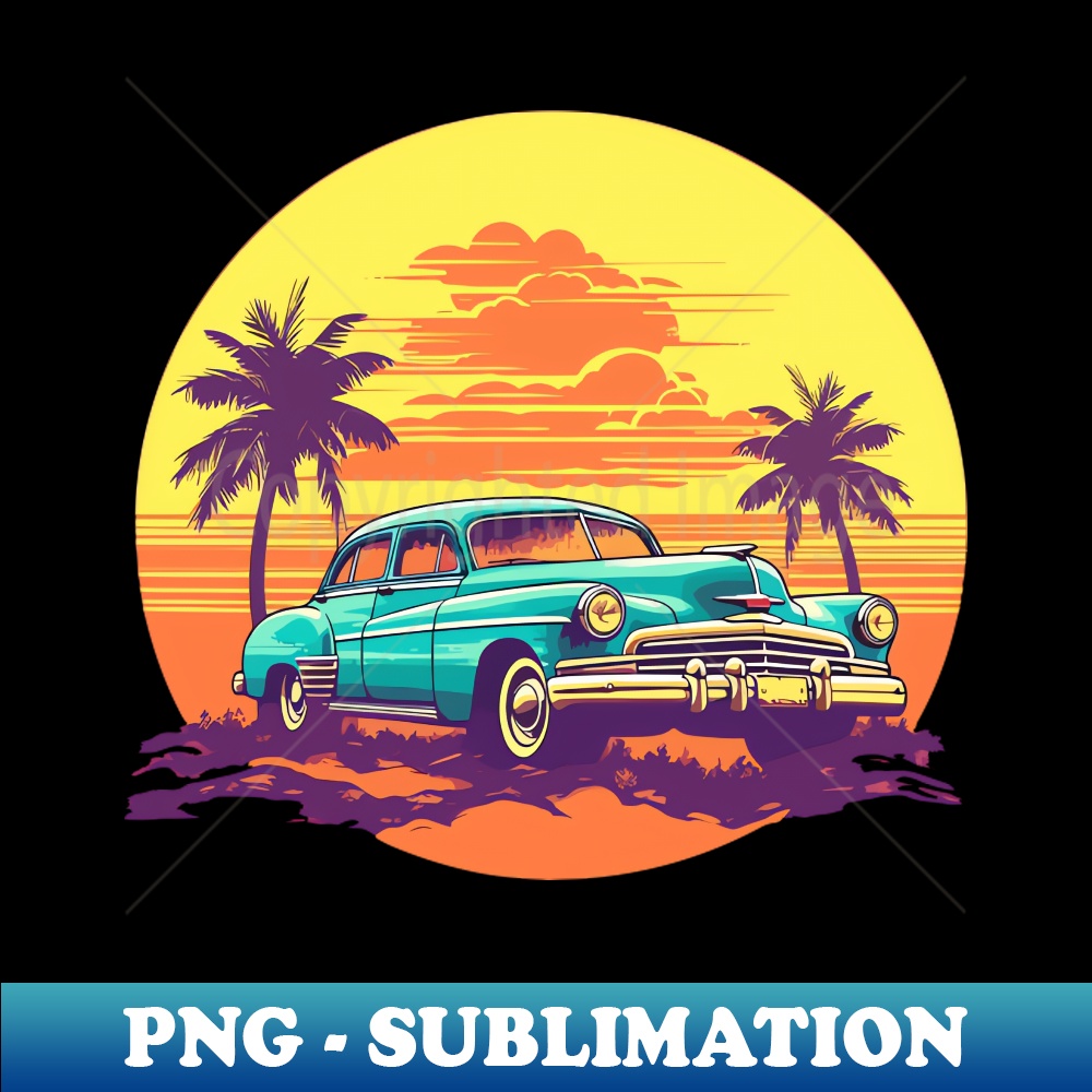 Retro Classic car - Special Edition Sublimation PNG File - I | Inspire ...
