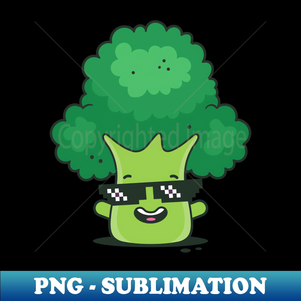 Cool Broccoli - Decorative Sublimation PNG File - Revolution | Inspire ...