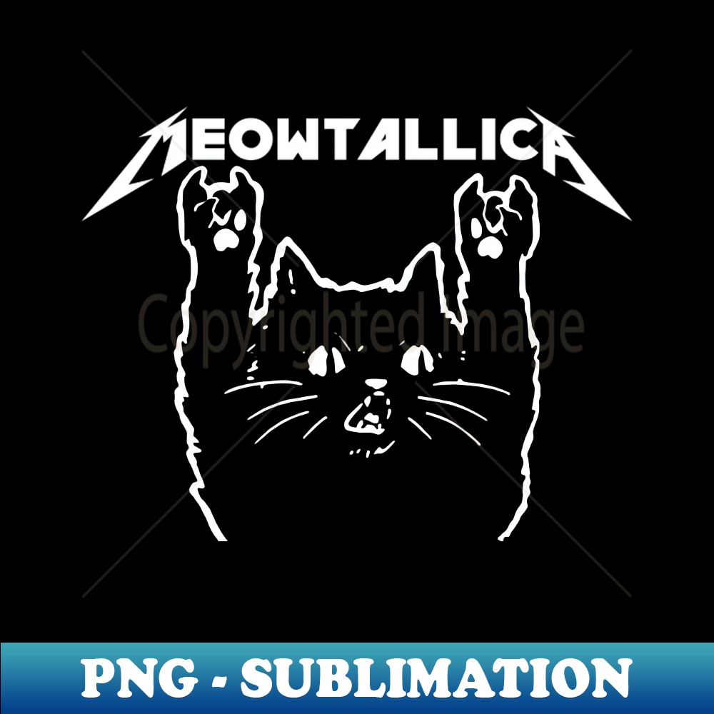 Heavy Metal Cat - Creative Sublimation PNG Download - Transf - Inspire ...