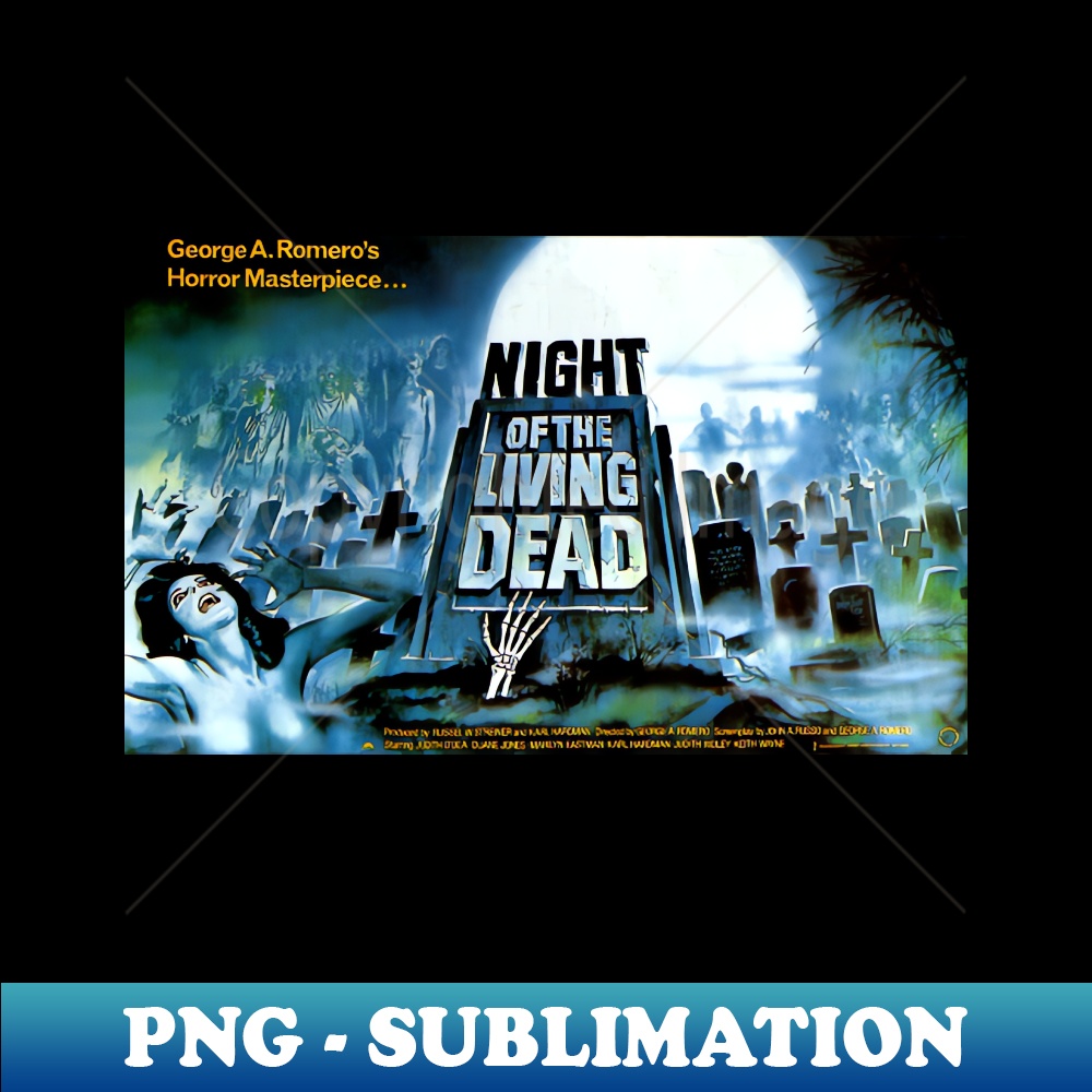 Classic Horror Lobby Card - Night of the Living Dead - PNG T | Inspire ...