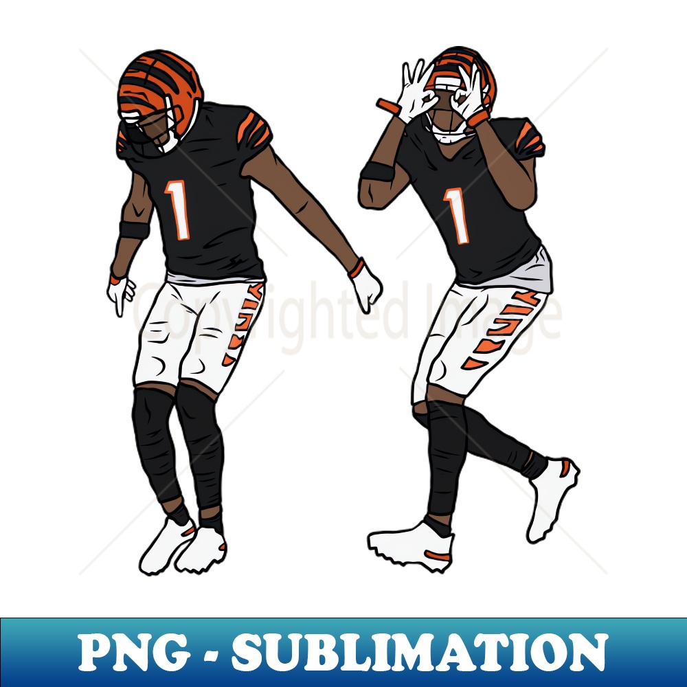 JaMarr Chase Griddy - PNG Transparent Sublimation File - Stu - Inspire ...