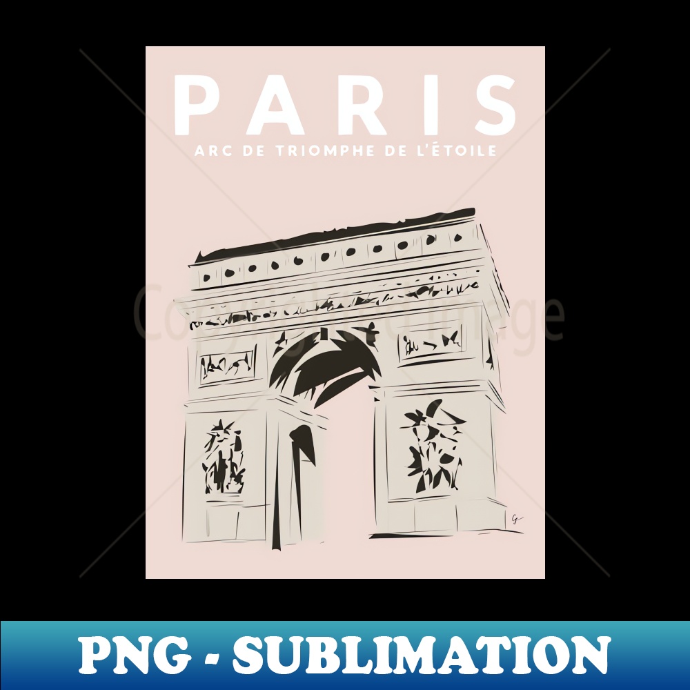 Paris France Arc de Triomphe de ltoile Travel Poster - Insta | Inspire ...