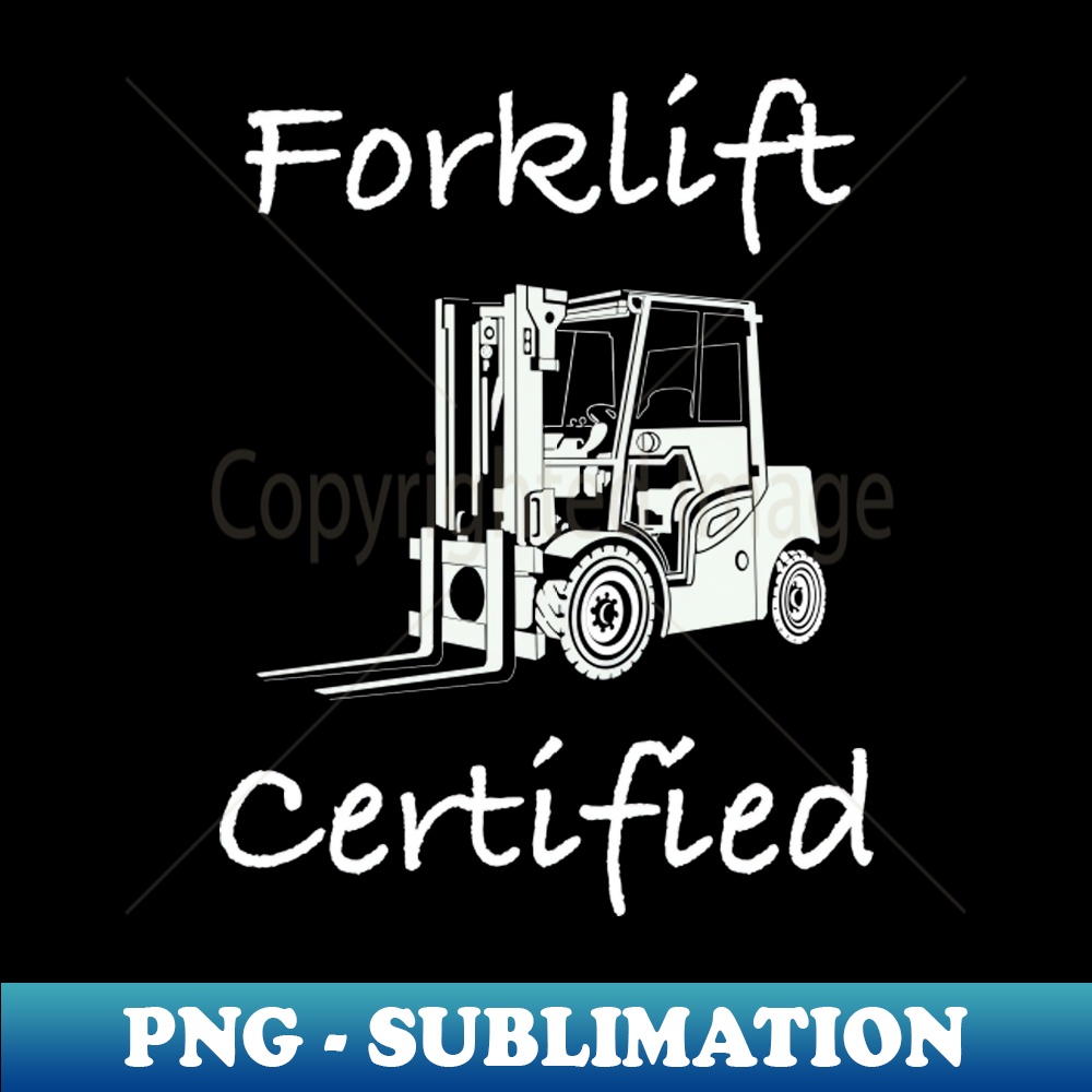 Forklift - PNG Transparent Sublimation File - Vibrant and Ey - Inspire Uplift