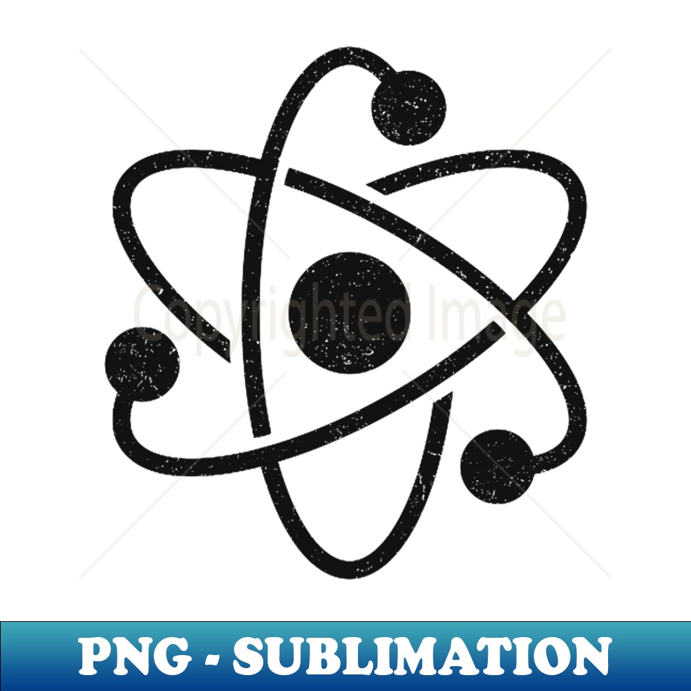 Atomic Atom Minimalist Symbol - Creative Sublimation PNG Dow | Inspire ...