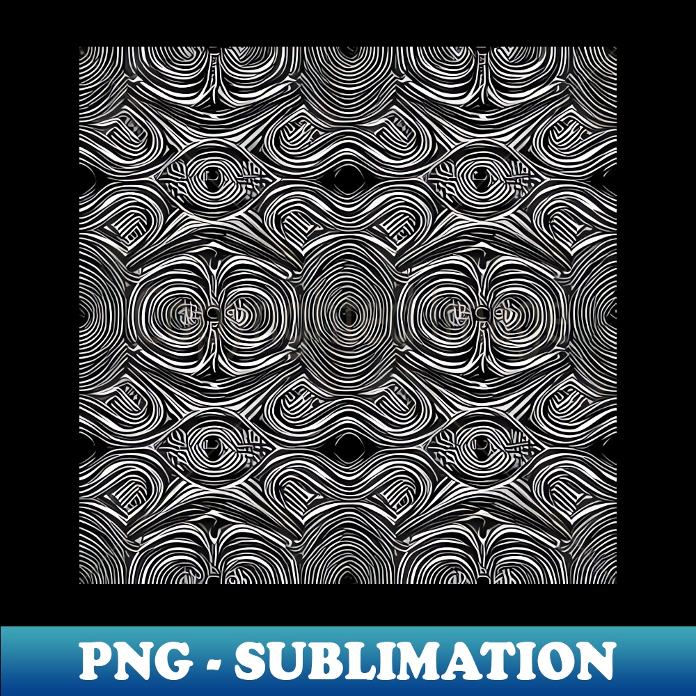 Black and white symmetric pattern - Instant Sublimation Digi | Inspire Uplift