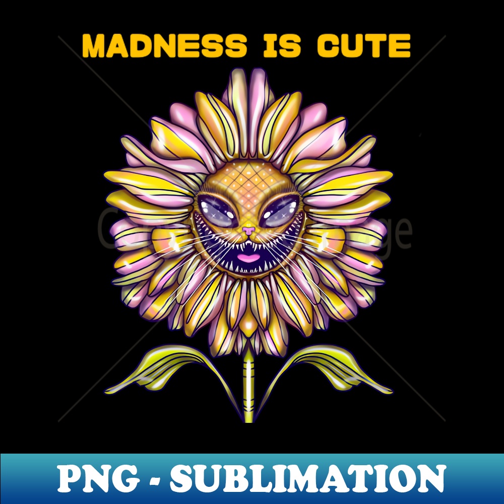 Cute Fantasy flower cat illustration - PNG Transparent Subli - Inspire ...