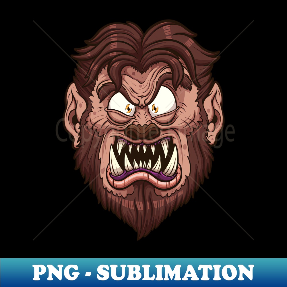 Werewolf Face - PNG Transparent Sublimation File - Perfect f - Inspire ...