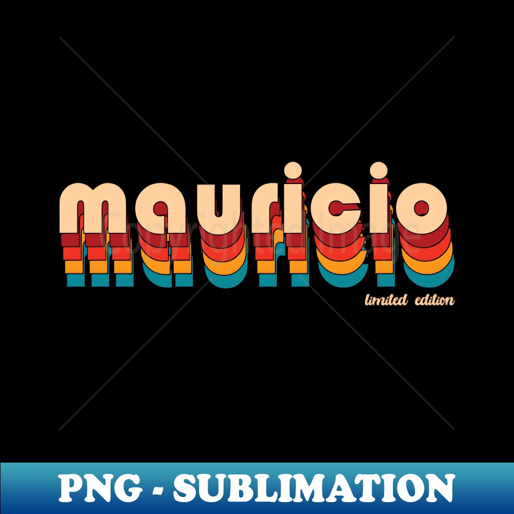 Retro Mauricio name - Modern Sublimation PNG File - Instantl | Inspire ...