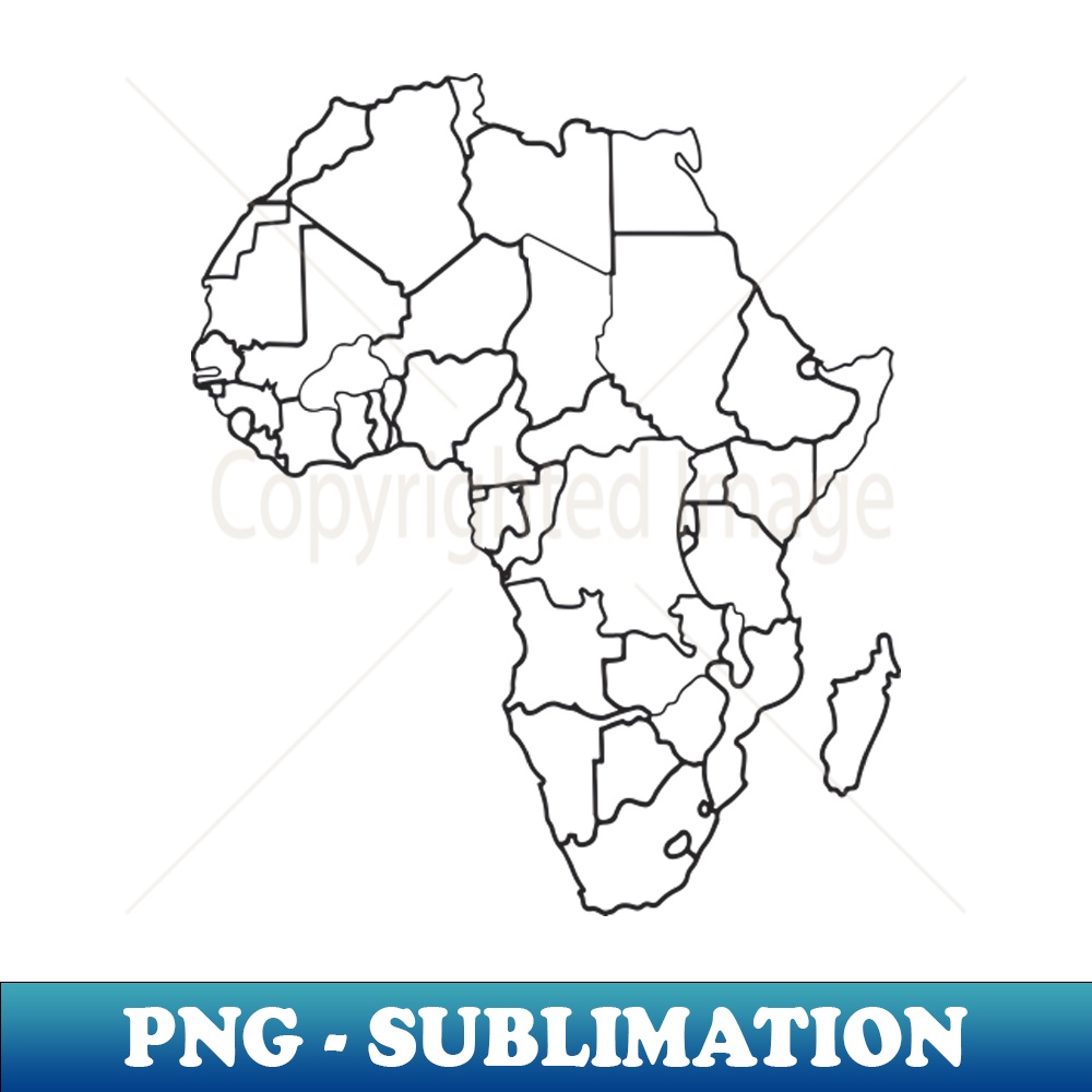 African Map - Stylish Sublimation Digital Download - Transfo - Inspire ...
