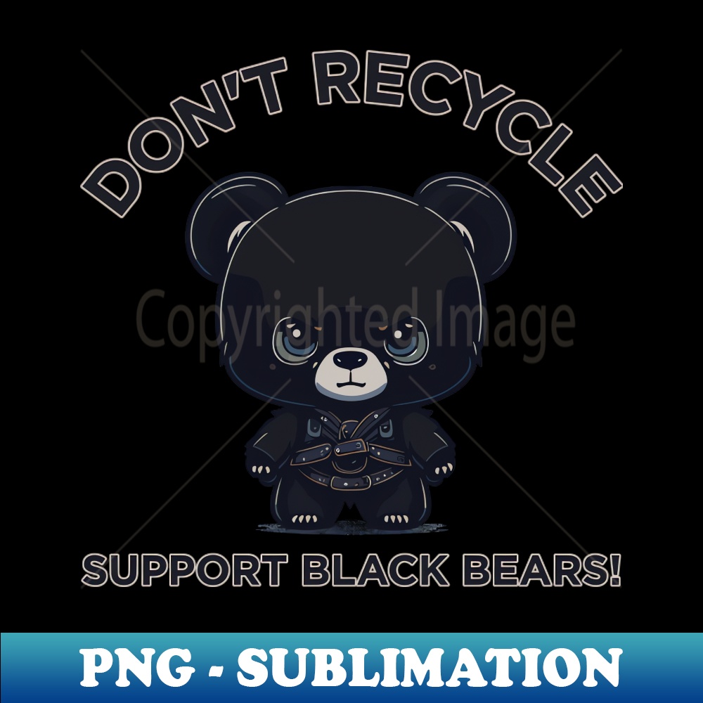 Trashcanimals - Recycling - Black Bear - Decorative Sublimat | Inspire ...