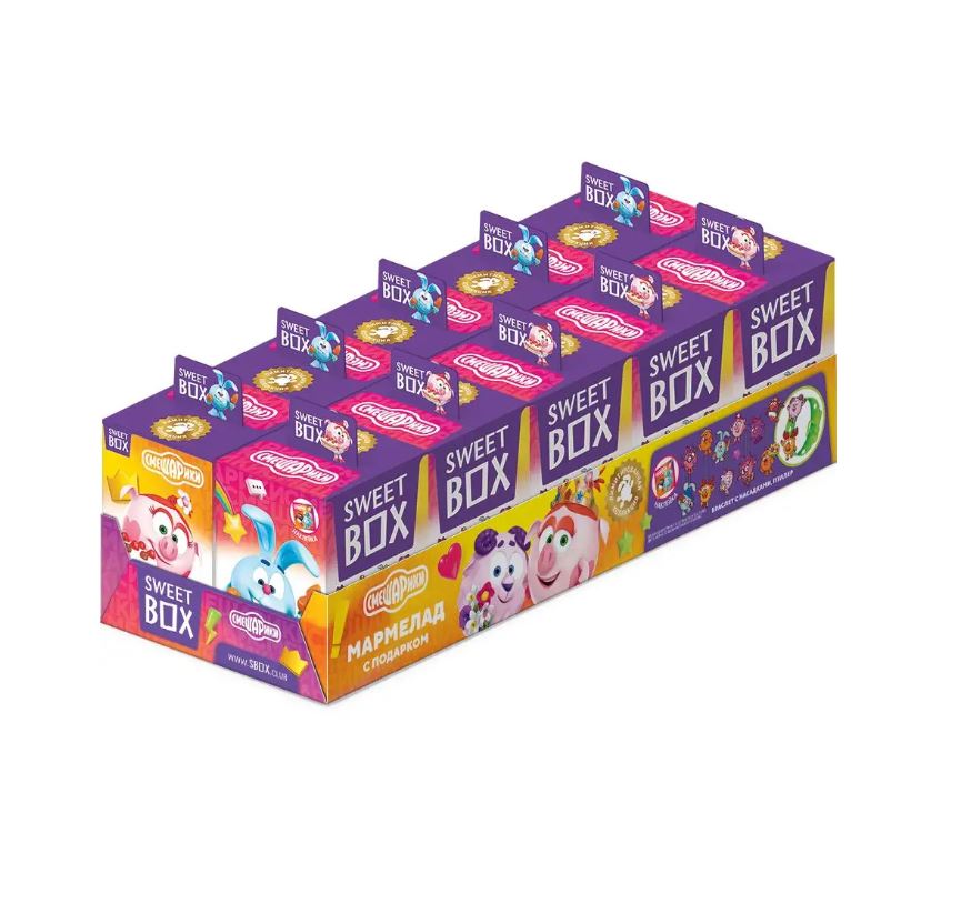 Confitrade Sweetbox Smeshariki with toy and marmalade, 10 pc | Inspire ...