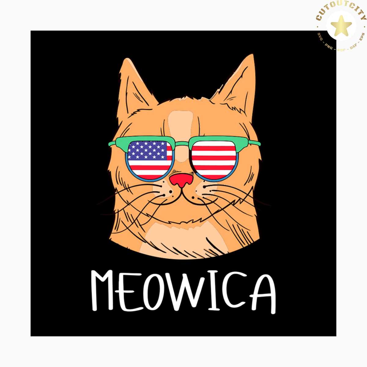 Merica meowica svg, independence day svg, 4th of july svg, m | Inspire ...