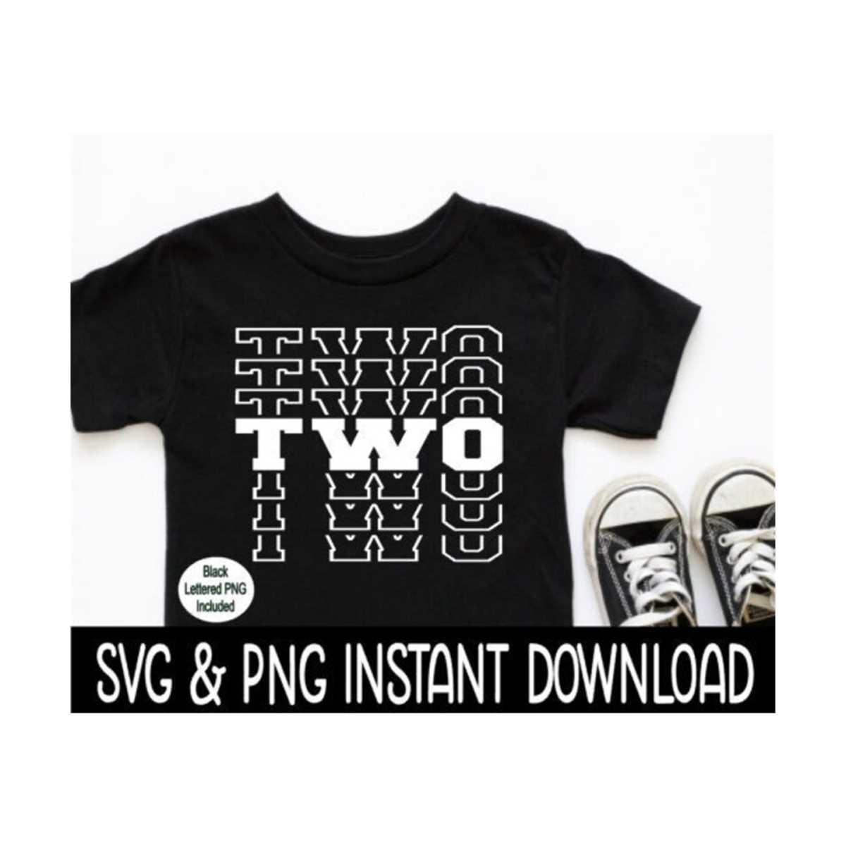 Two Birthday SVG, 2nd Birthday PNG Birthday SvG Files, Tee S | Inspire ...