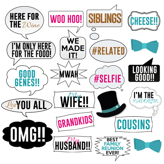 Family Photo Booth Props, Family Photo Props, Family Props, | Inspire ...