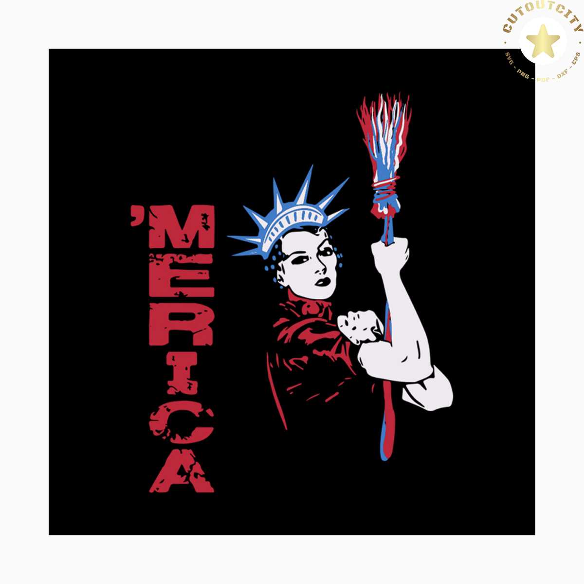 Merica statue of liberty independence day sarcasm svg, indep | Inspire ...
