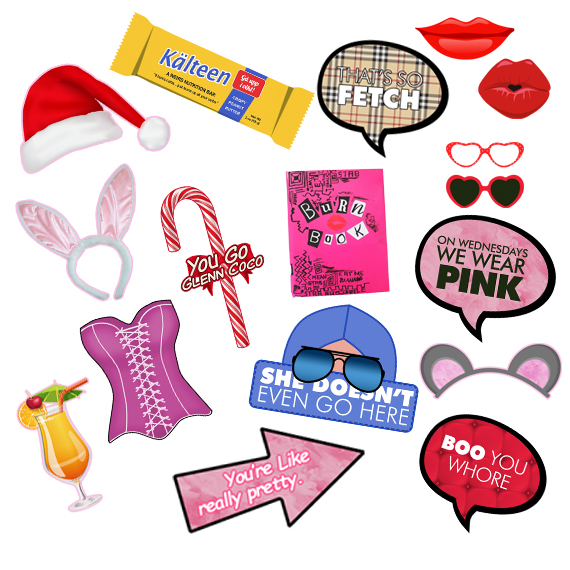 Mean Girls Photo Booth Props, Mean Girls Photo Props, Mean G | Inspire ...