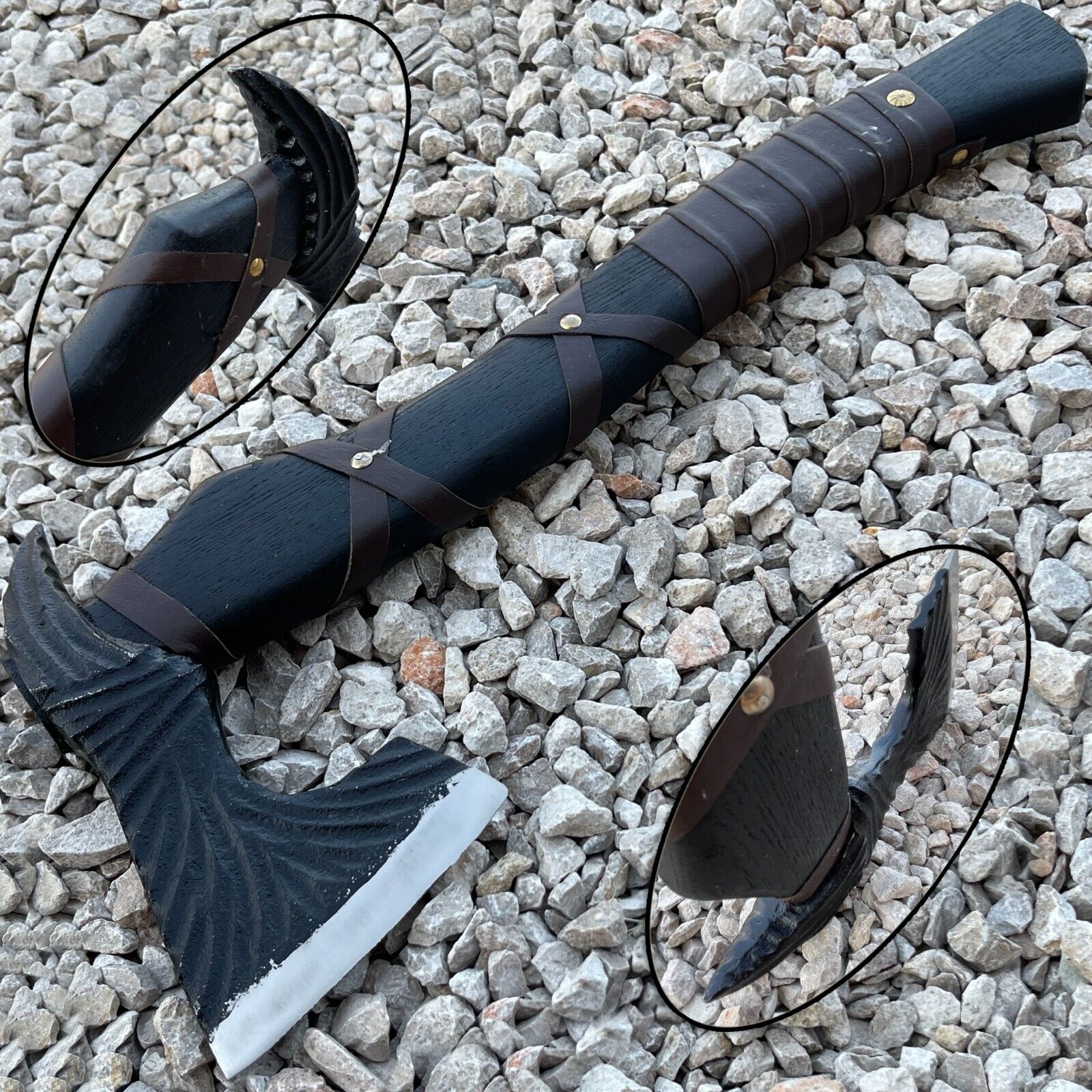 Unique Viking Axe Custom Handmade Carbon Steel Blade Axe Cam - Inspire ...