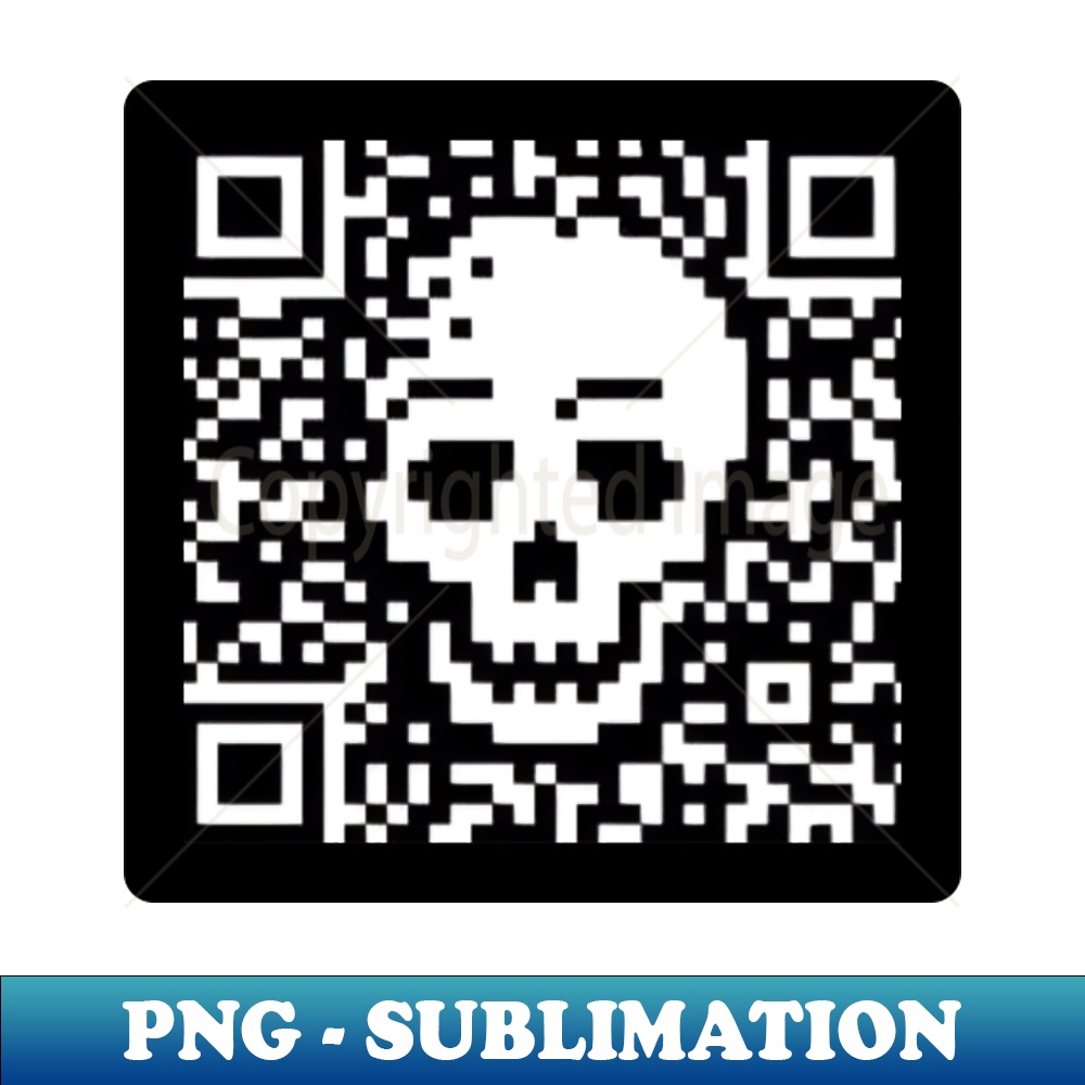 Skull QR code - PNG Transparent Sublimation File - Bring You - Inspire ...