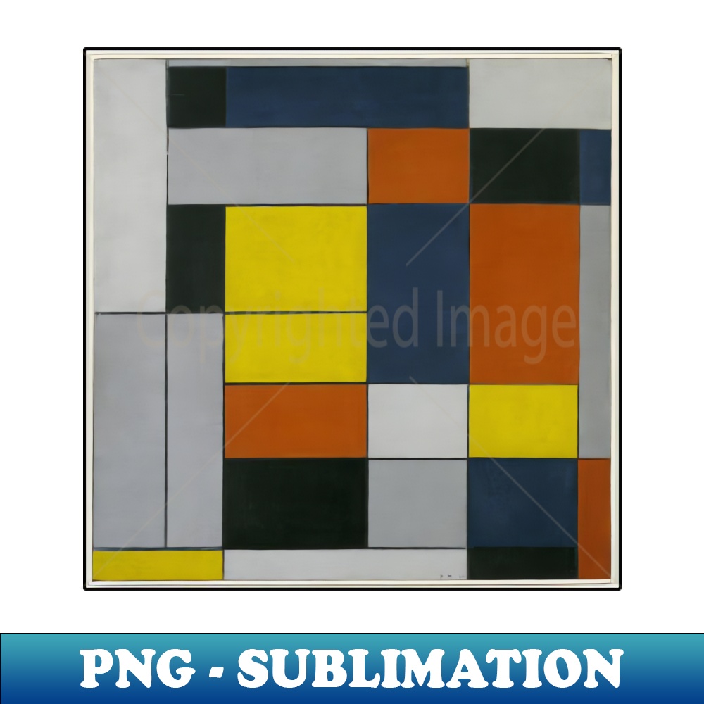 Piet Mondrian- Coloured Squares 2 - Abstract Art Pioneer - | Inspire Uplift