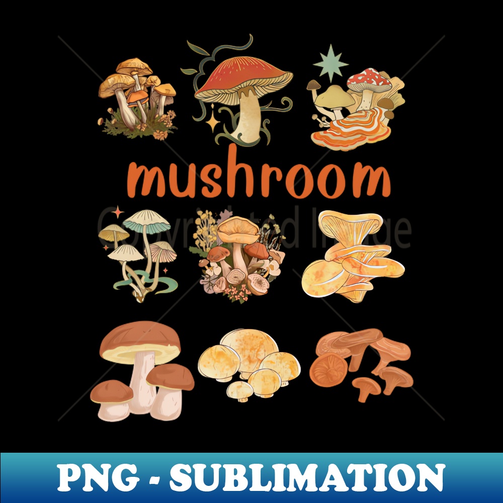 Vintage Mushroom Mushroom Mycology Vintage Style Mushrooms M | Inspire ...